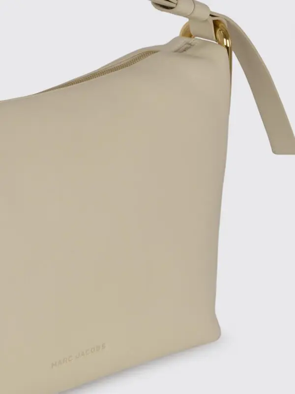 Marc Jacobs Scene Leather Tote Bag With Laminated Double J Logo - White