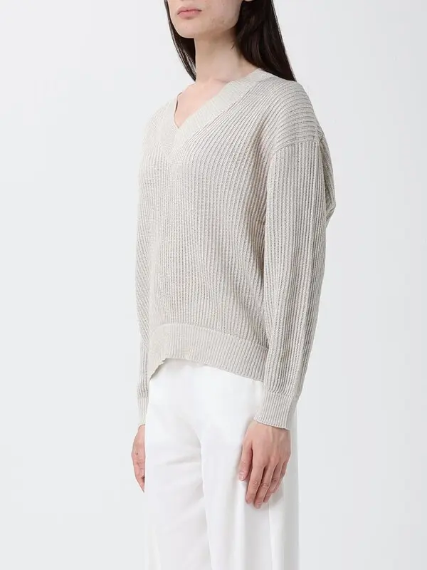 Brunello Cucinelli Cotton And Viscose V-neck Sweater