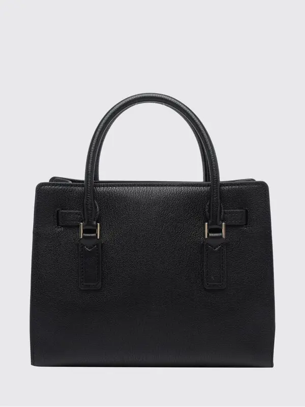 Michael Kors Hamilton Moderne Leather Tote Bag With Double Handle - Black