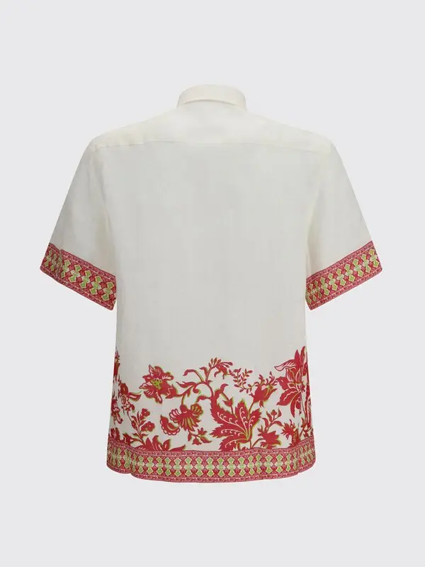 Etro Linen Shirt With Floral Motif