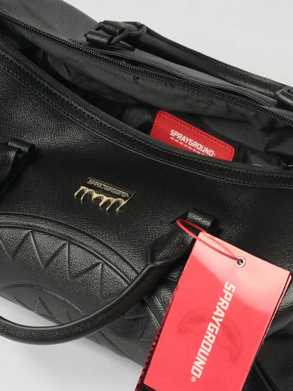 SPRAYGROUND Faux Leather Duffle Bag With Embossed Logo