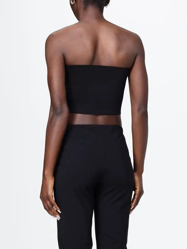 Liviana Conti Cropped Jersey Bandeau Top