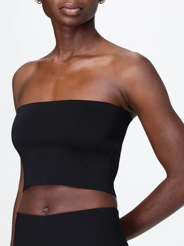 Liviana Conti Cropped Jersey Bandeau Top