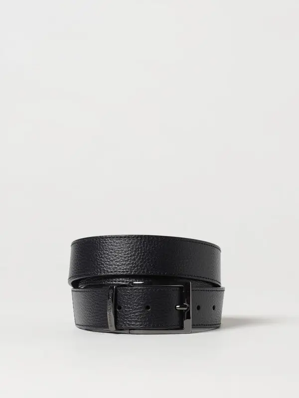 Emporio Armani Leather Belt - Blue