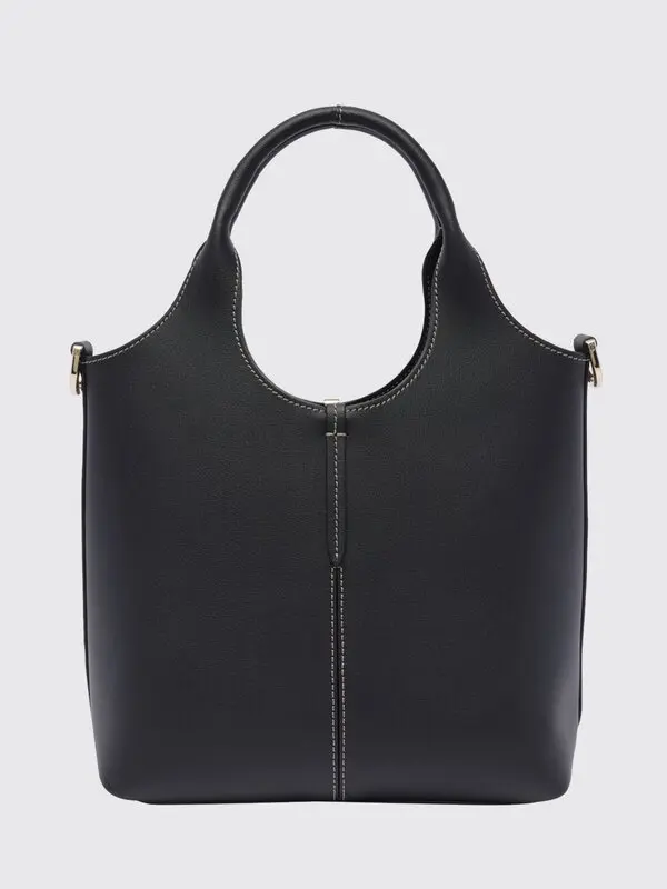 TOD'S Smooth Calf Leather Mini Handbag - Black