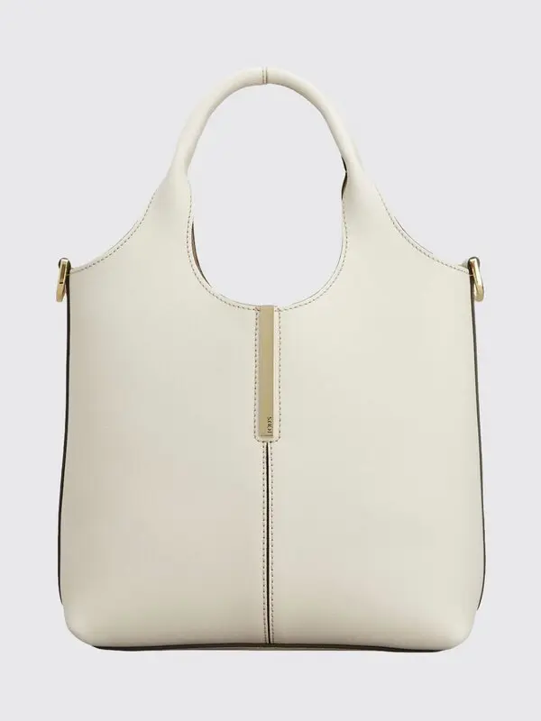 TOD'S Smooth Calf Leather Mini Handbag - White