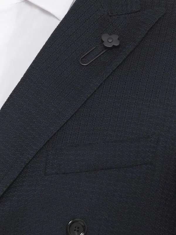 LARDINI Double-breasted Cotton Blazer