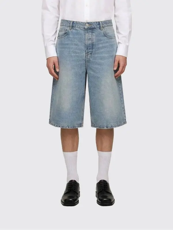 AMI Paris Cotton Denim Shorts
