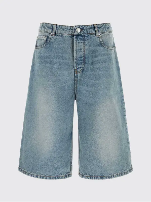 AMI Paris Cotton Denim Shorts