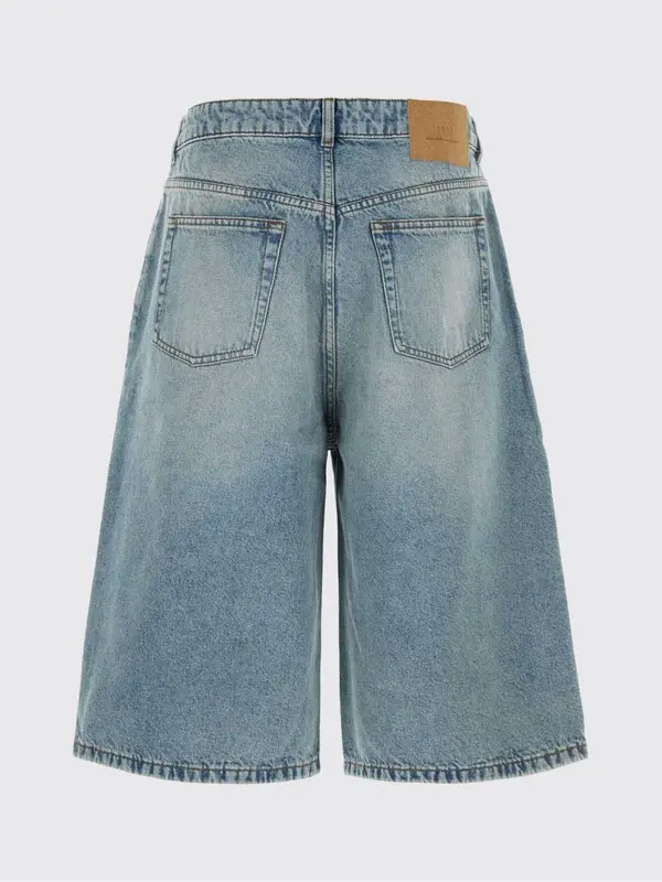AMI Paris Cotton Denim Shorts