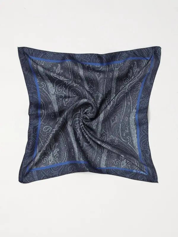 Etro Paisley Print Silk Pocket Square