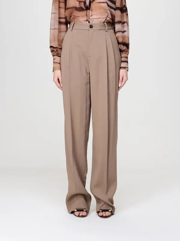 Elisabetta Franchi Viscose Pants - Mud