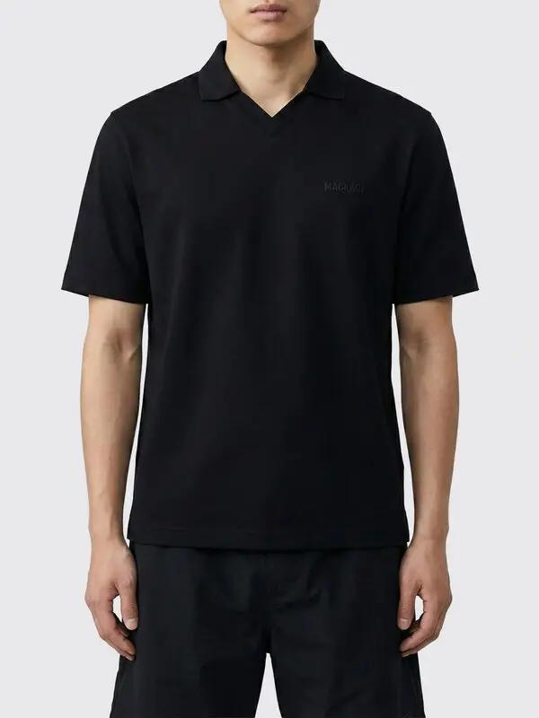 Mackage Cotton Polo Shirt - Black