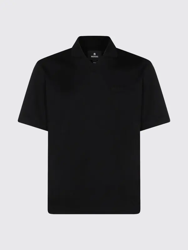 Mackage Cotton Polo Shirt - Black