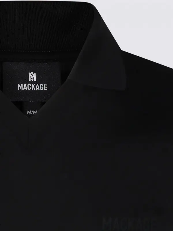 Mackage Cotton Polo Shirt - Black