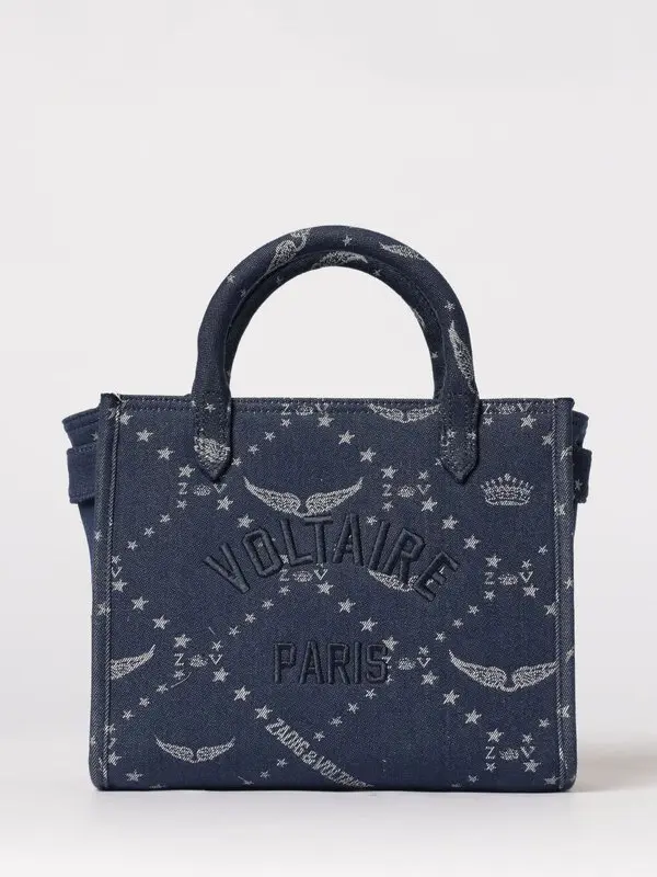 Zadig&Voltaire Angel Cotton Denim Bag - Blue