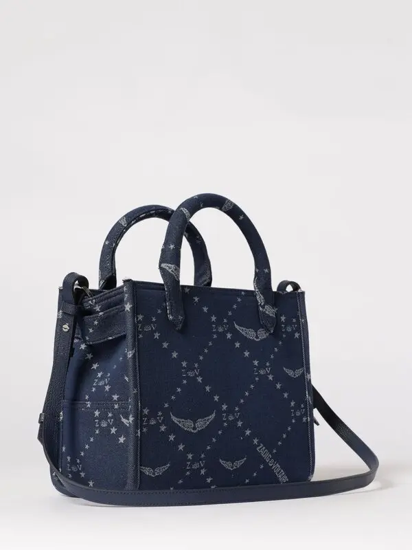 Zadig&Voltaire Angel Cotton Denim Bag - Blue