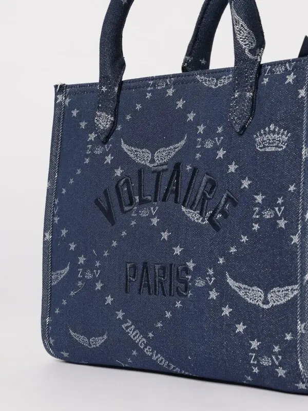 Zadig&Voltaire Angel Cotton Denim Bag - Blue