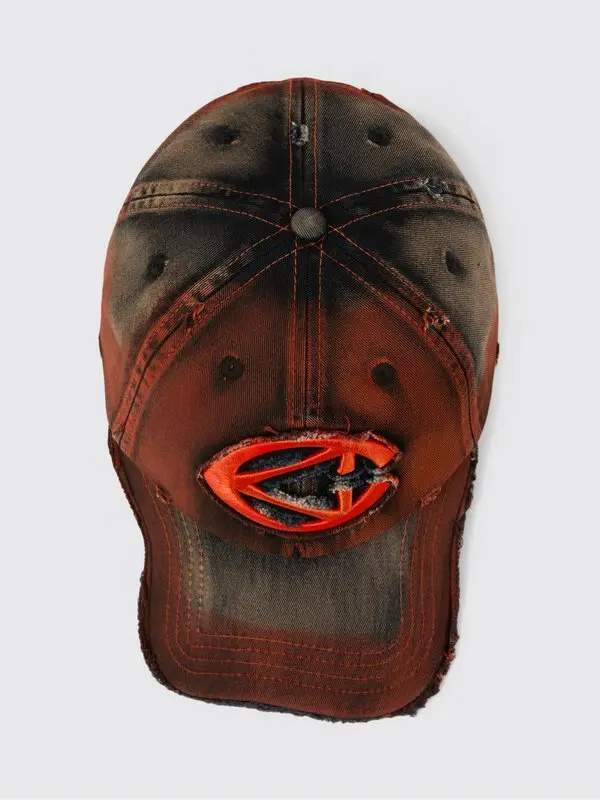 Camper Distorted Washed Sprayed Cotton Baseball Cap