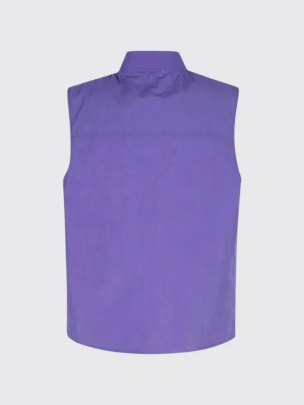 AUTRY Nylon Bomber Vest With Logo - Blue