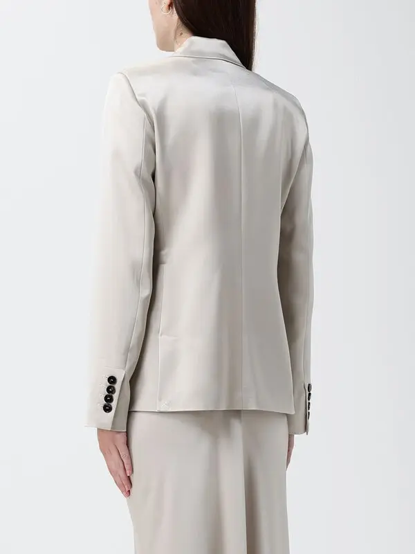 Liviana Conti Satin Double-breasted Blazer