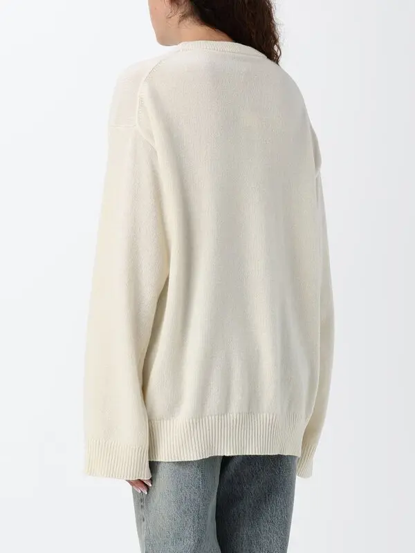 GANNI Recycled Wool-blend Sweater With Jacquard Logo