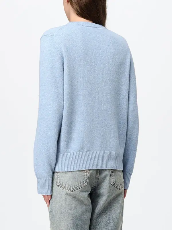 GANNI Recycled Wool-blend Sweater With Graphic Jacquard Logo
