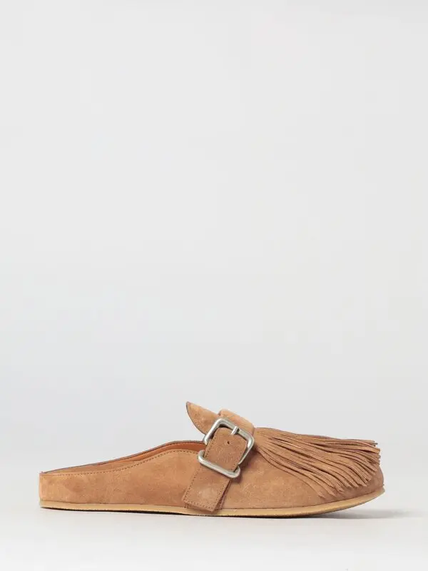 VIC MATIE Suede Mules With Fringes - Leather