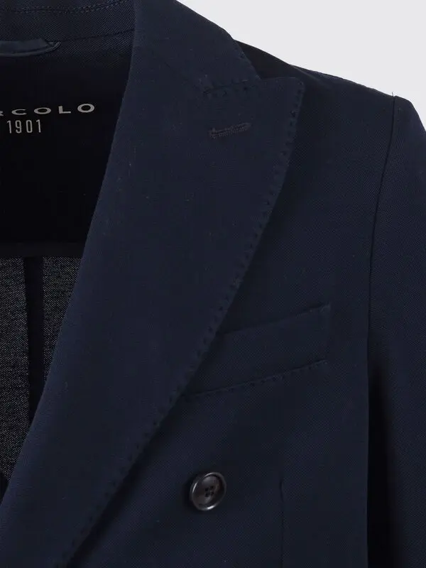 CIRCOLO 1901 Double Breasted Blazer In Cotton