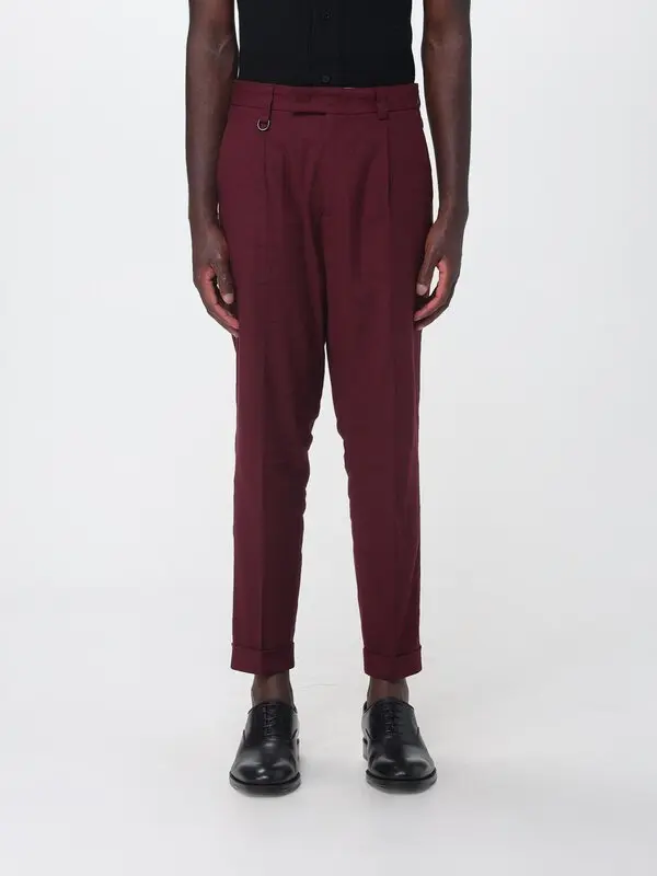 PAOLO PECORA Virgin Wool Tailored Trousers - Cocoa