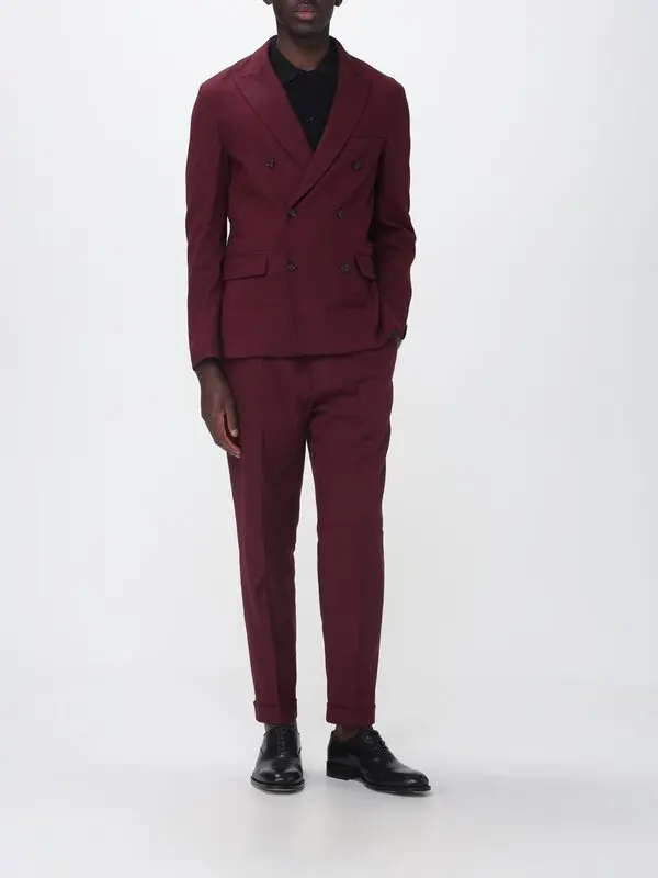PAOLO PECORA Virgin Wool Tailored Trousers - Cocoa