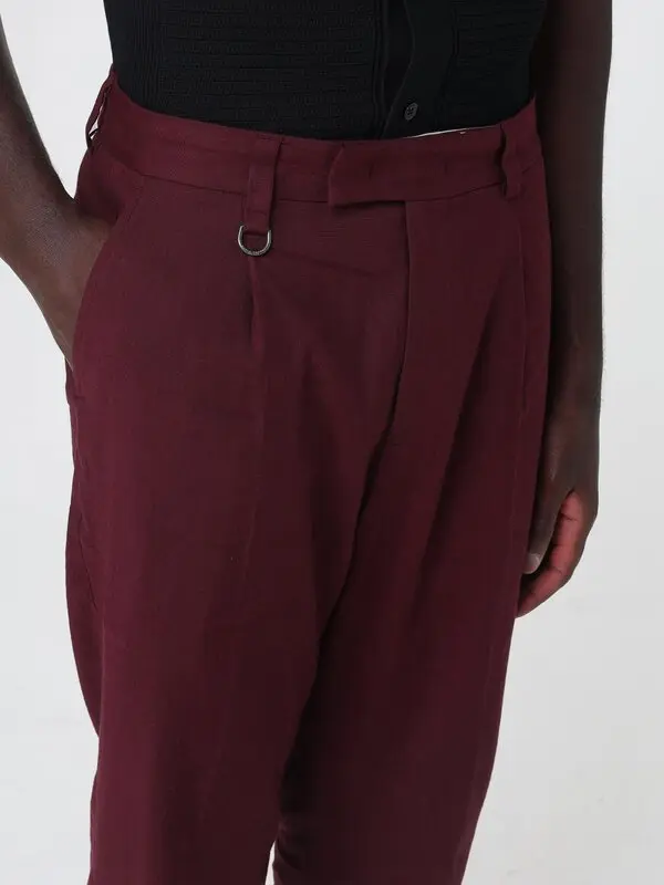 PAOLO PECORA Virgin Wool Tailored Trousers - Cocoa