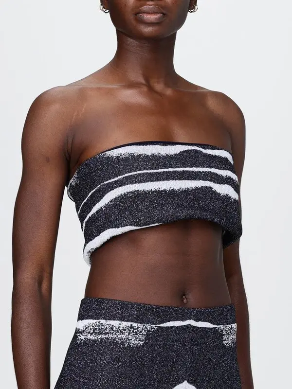 Liviana Conti Cropped Viscose Top