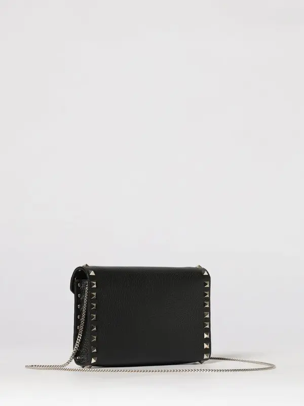 Valentino Garavani Rockstud Grained Leather Clutch