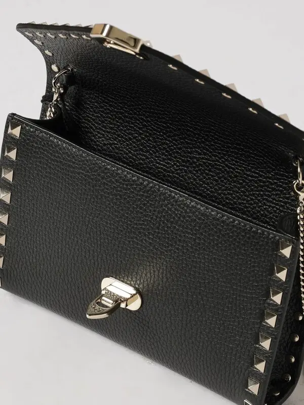 Valentino Garavani Rockstud Grained Leather Clutch