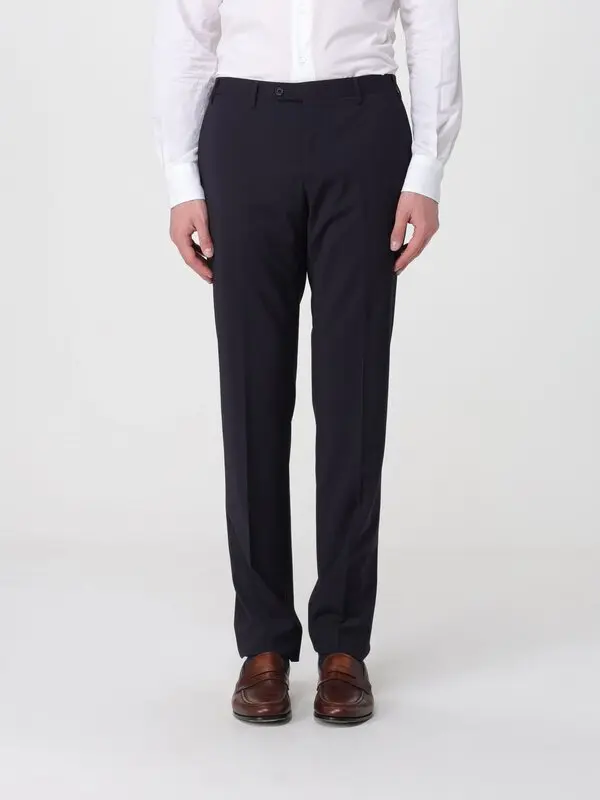 Corneliani Single-breasted Stretch Virgin Wool Suit - Blue