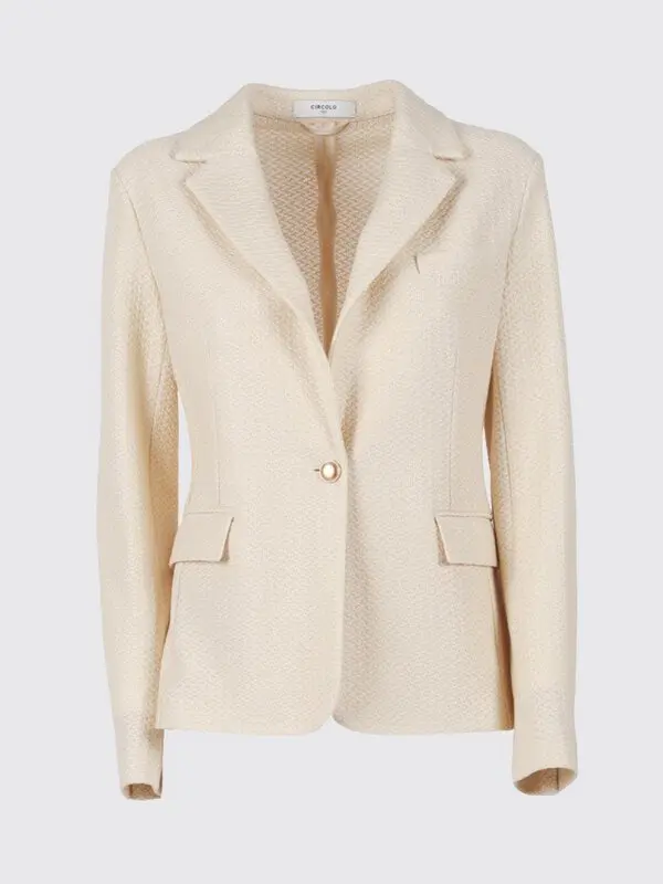 CIRCOLO 1901 Single Breasted Cotton Blazer