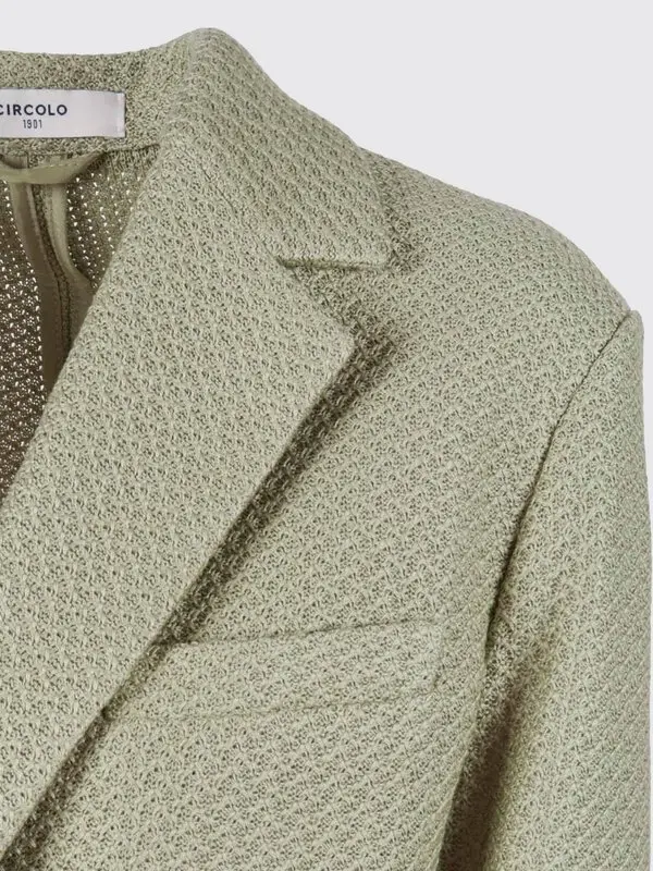 CIRCOLO 1901 Single Breasted Cotton Blazer - Multicolor