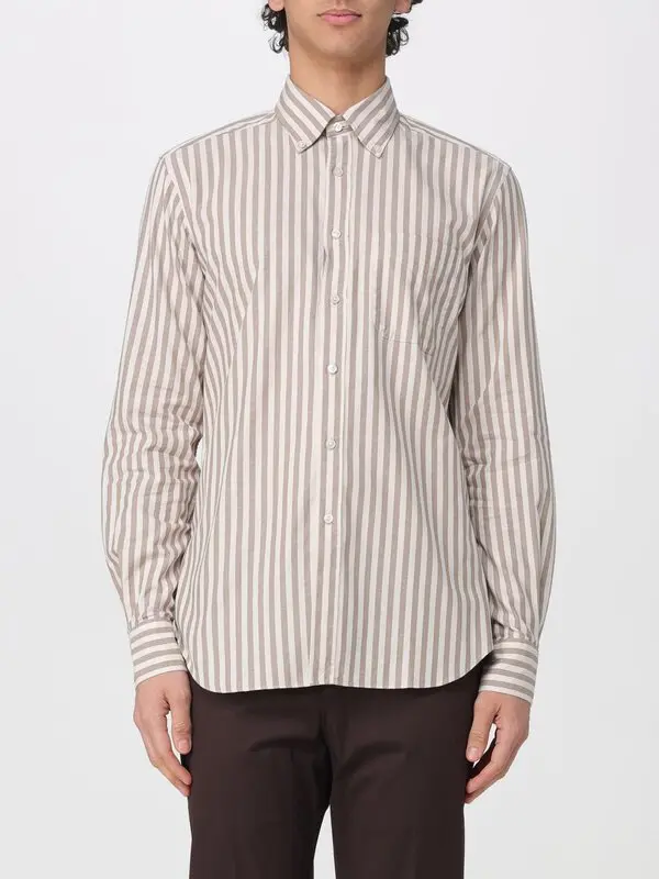 GLANSHIRT Striped Cotton Casual Shirt