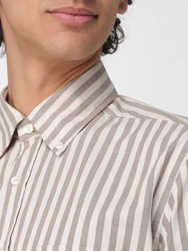 GLANSHIRT Striped Cotton Casual Shirt