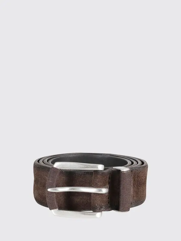 Orciani Suede And Split Leather Belt
