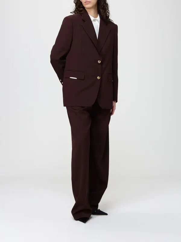 Elisabetta Franchi Virgin Wool Blend Single-breasted Blazer