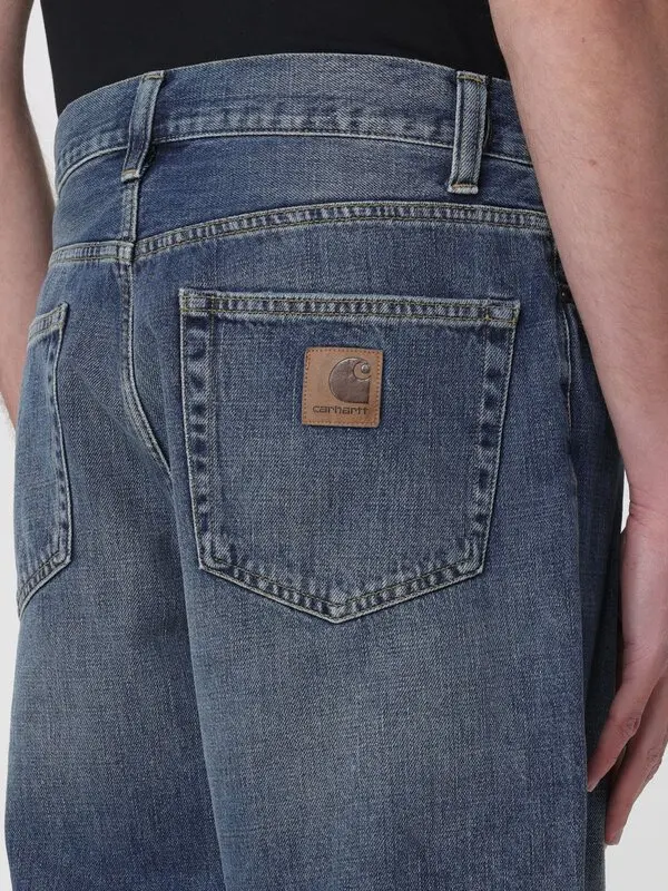 Carhartt Work In Progress Aaron Wide Leg Jeans - Blue