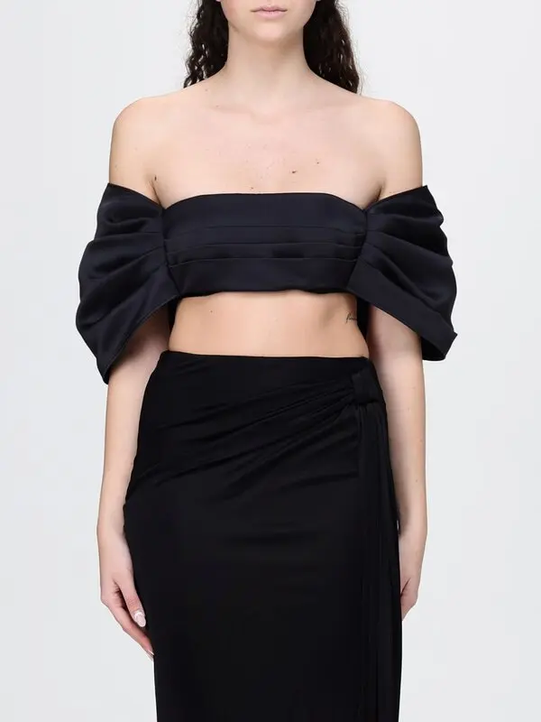 Elisabetta Franchi Crepe Cropped Top