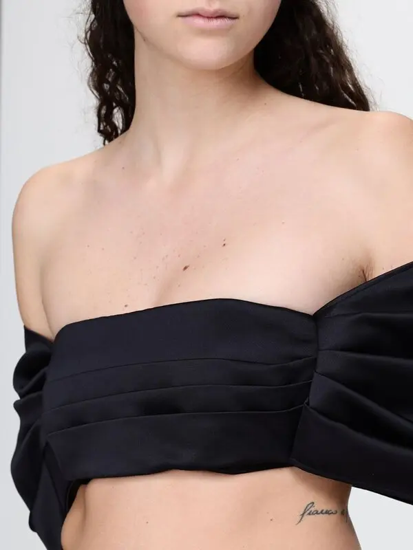 Elisabetta Franchi Crepe Cropped Top
