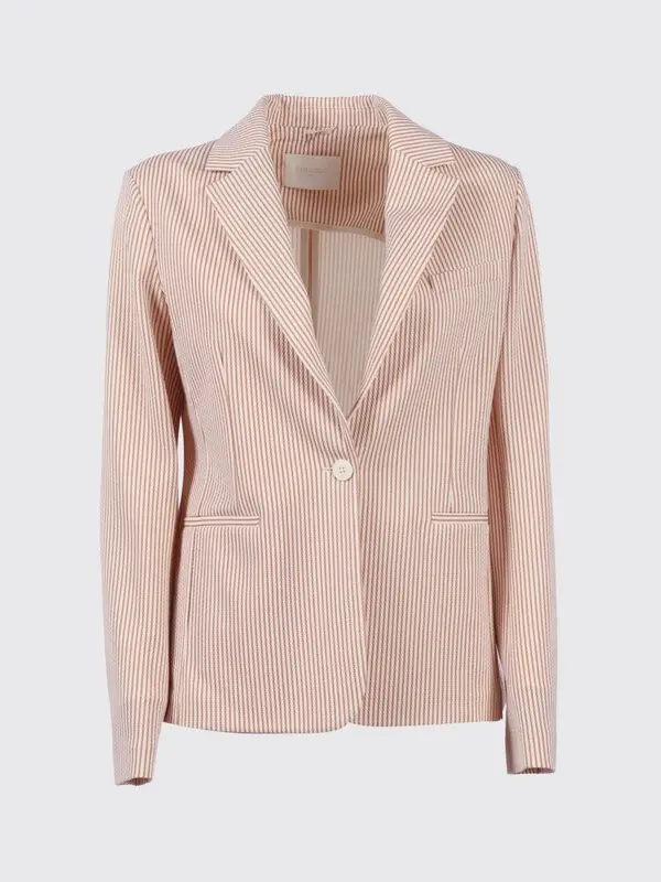 CIRCOLO 1901 Single Breasted Blazer In Cotton