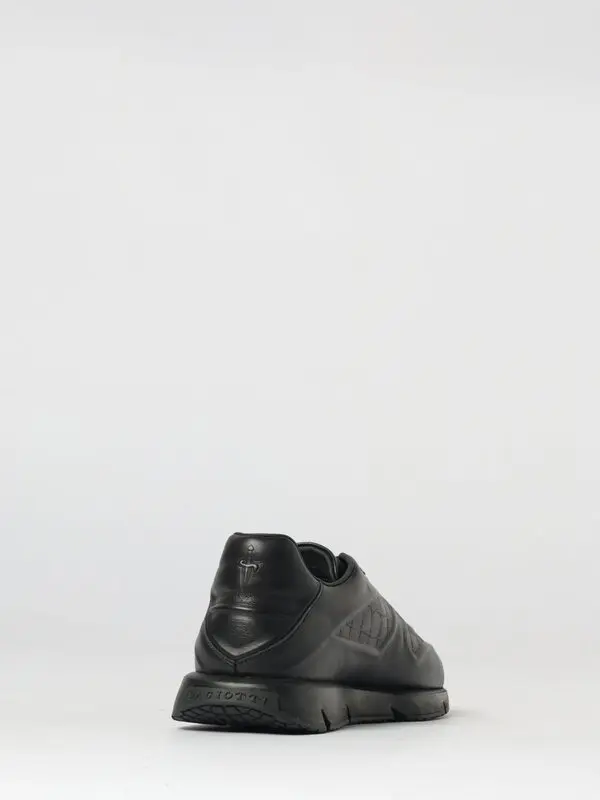 Paciotti Bovine Leather Low Top Sneakers - Black