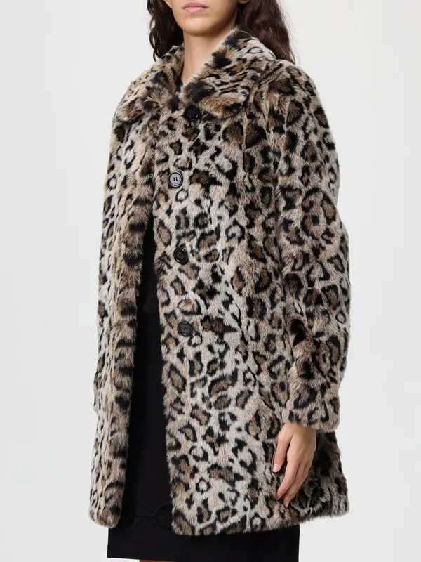 TWINSET Leopard Print Fur Coat