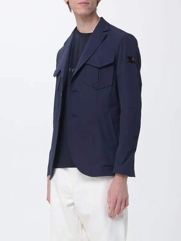 Peuterey Orkney Single-breasted Lightweight Jacket - Blue