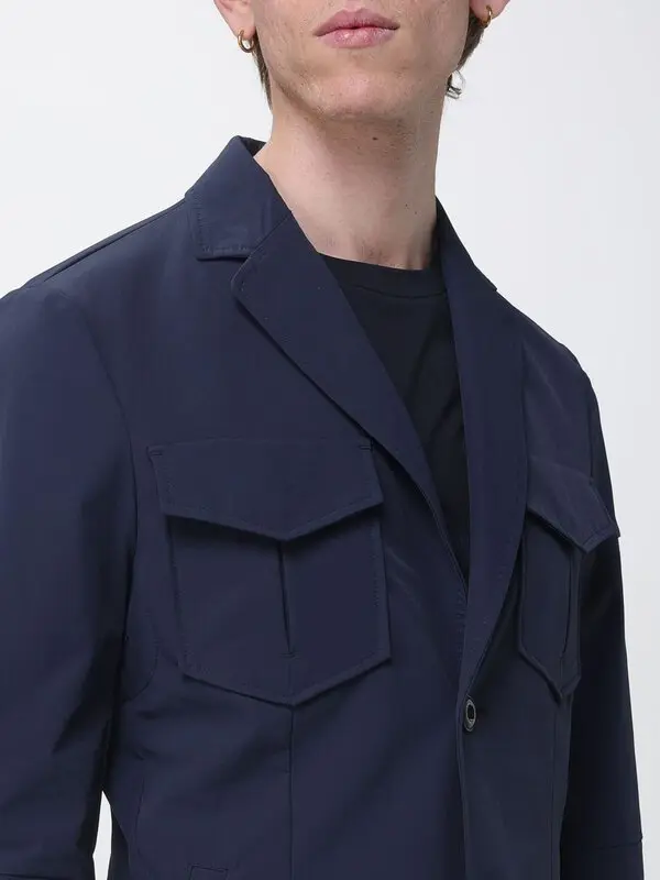 Peuterey Orkney Single-breasted Lightweight Jacket - Blue